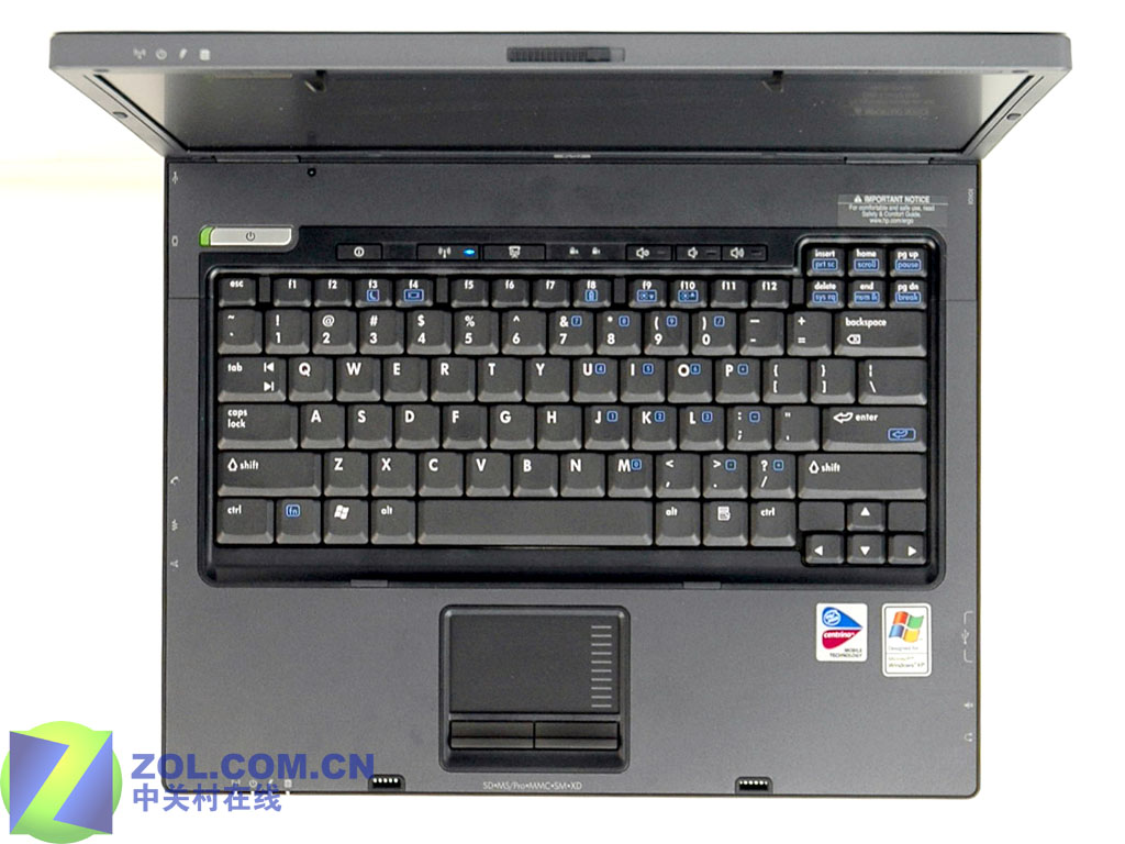 HP经济型Sonoma本本nx6120图片欣赏_惠普Compaq nx6120(PT606AA#AB2)_笔记本评测-中关村在线