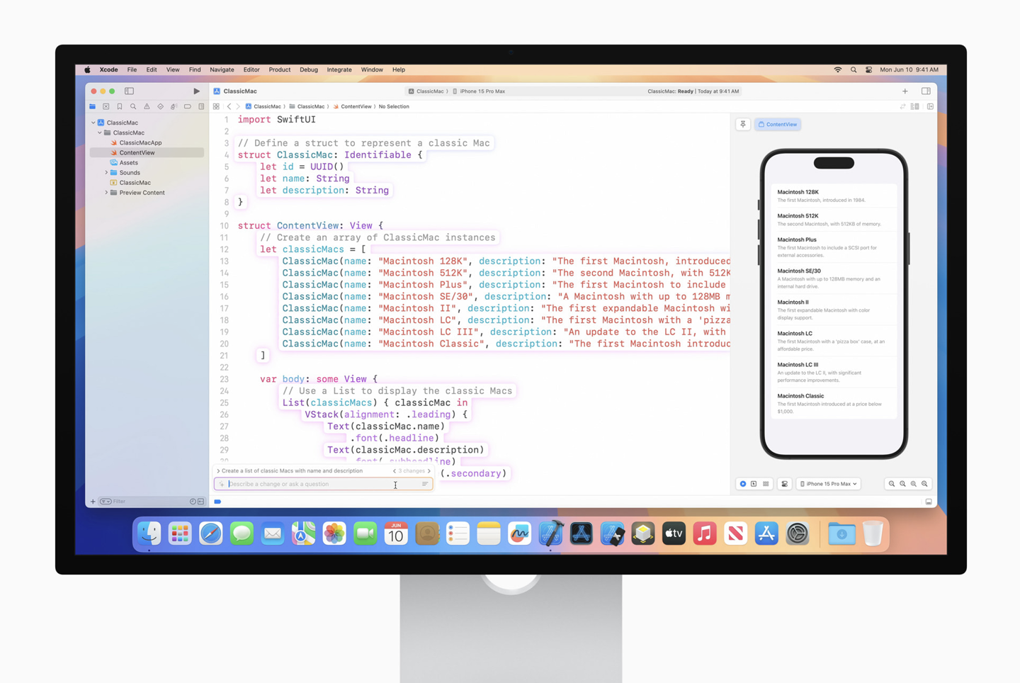 Swift Assist编程助手来了！苹果Xcode 16首个Beta发布_人工智能-中关村在线