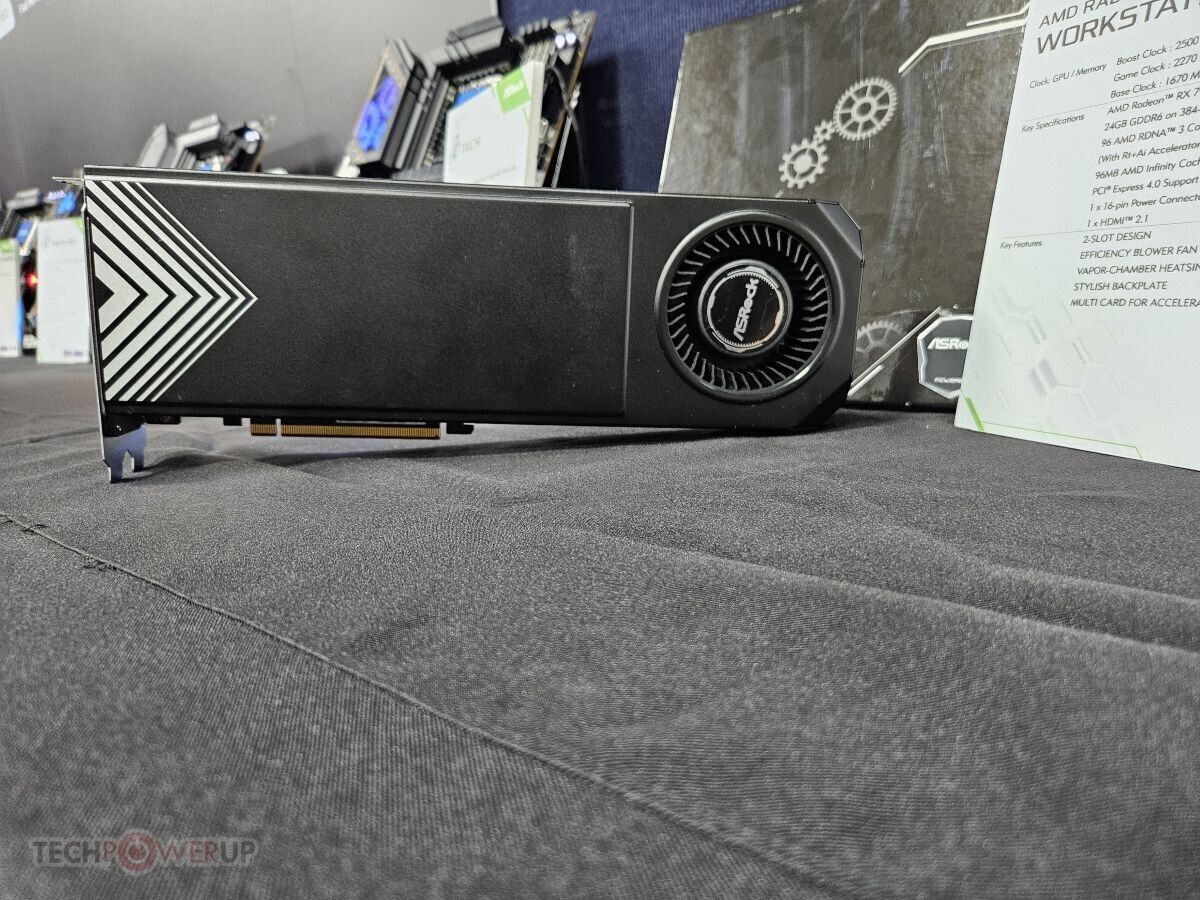 华擎展出AMD Radeon RX 7900XTX显卡 支持4-6片并排安装（全文）_华擎 Radeon RX 7900 XTX 24GB ...