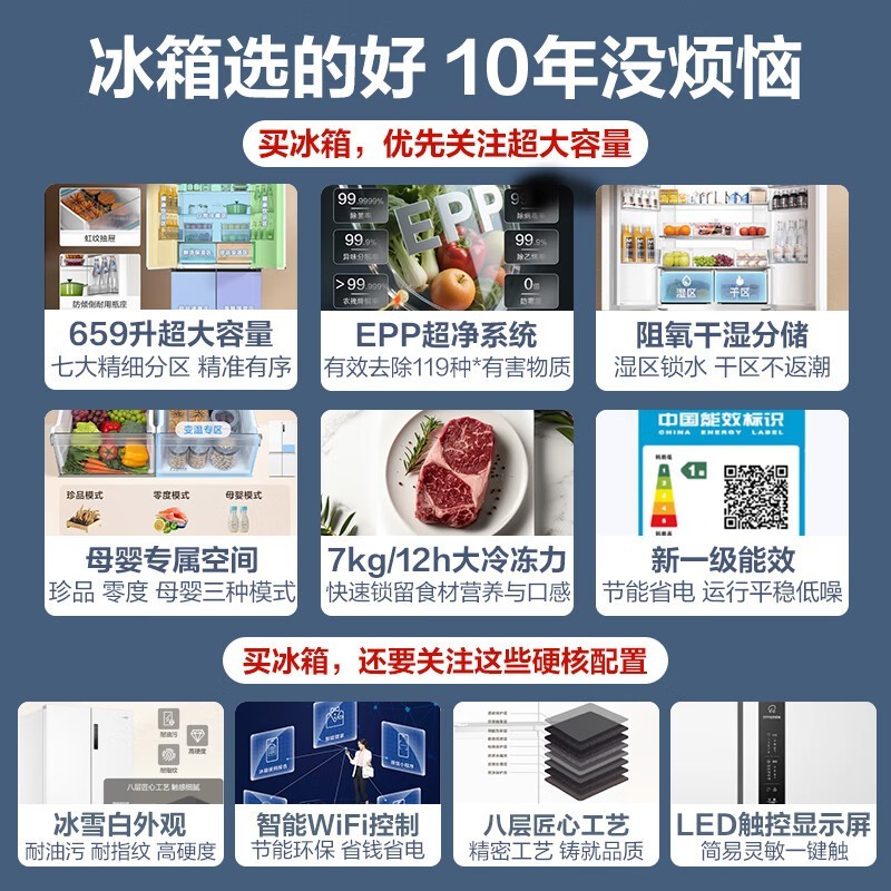 海尔659L风冷冰箱直降省千元_家电冰箱-中关村在线