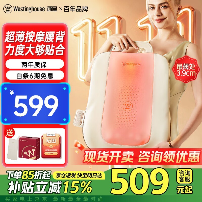 西屋 BX6 - C 腰部按摩器直降低至 350.36 元_家电导购-中关村在线