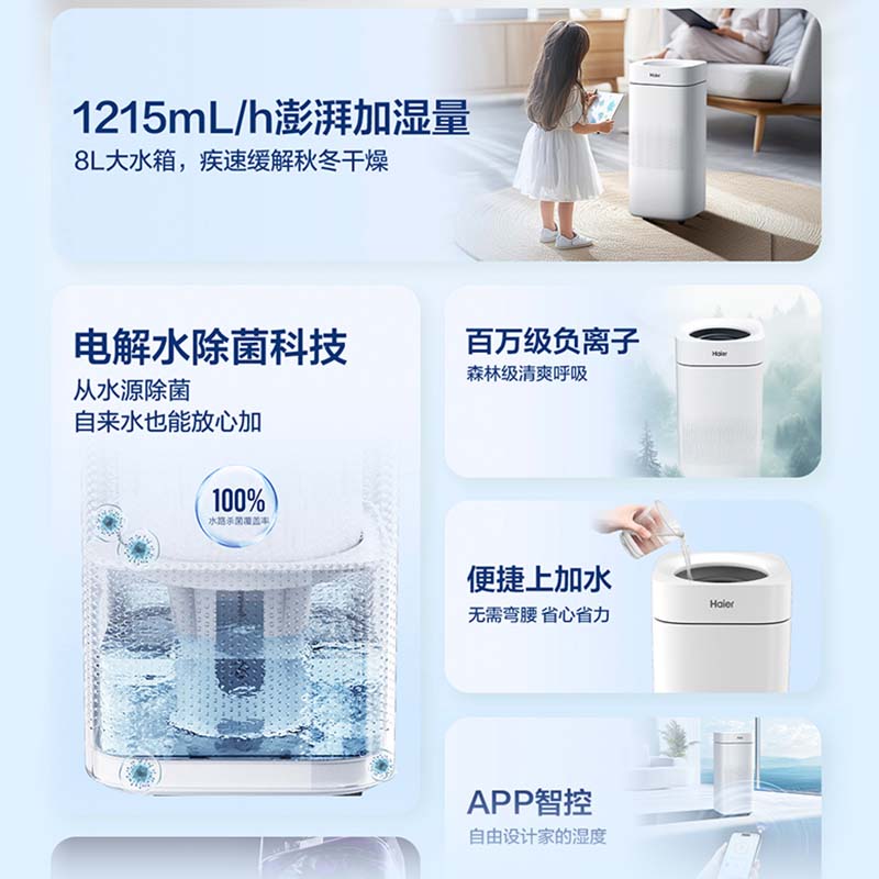 Haier海尔SZ1200加湿器低至782元_家电导购-中关村在线