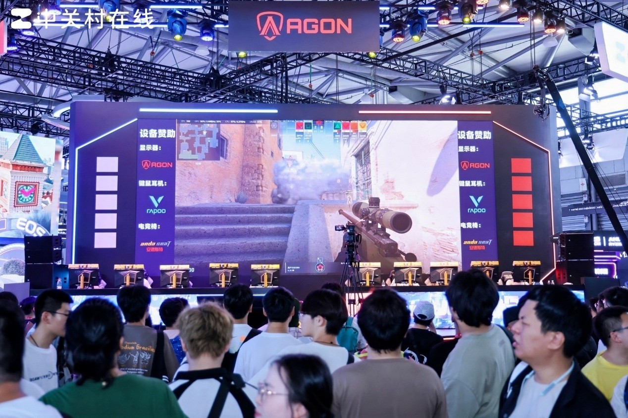 AGON展台首日燃爆ChinaJoy！电竞/3A“两开花”_游戏硬件显示器-中关村在线