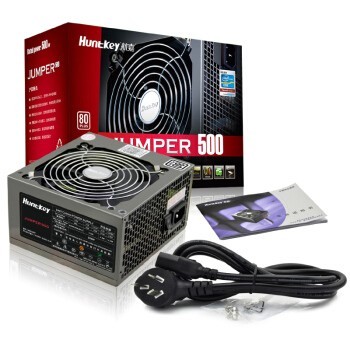 航嘉（Huntkey）白牌500W JUMPER500电脑电源（80PLUS白牌/单路40A/主动PFC/双管正激/全电压/背部走线）-中关村在线值买