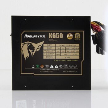 Huntkey/航嘉MVP LAND K650/K652全模组金牌台式主机电源额定650W-中关村在线值买