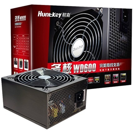 航嘉 多核WD600/WD600K电脑电源 台式机电源额定600W全新静音电源-中关村在线值买