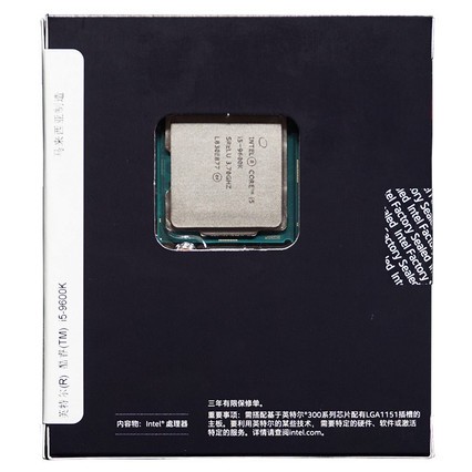 英特尔i59600kf酷睿i5 9600k盒装CPU处理器6核6线程组装台式机-中关村在线值买