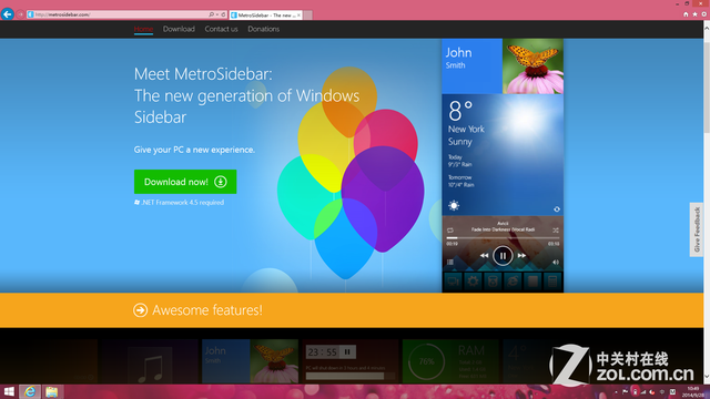MetroSidebar侧边栏安装过程_笔记本评测-中关村在线