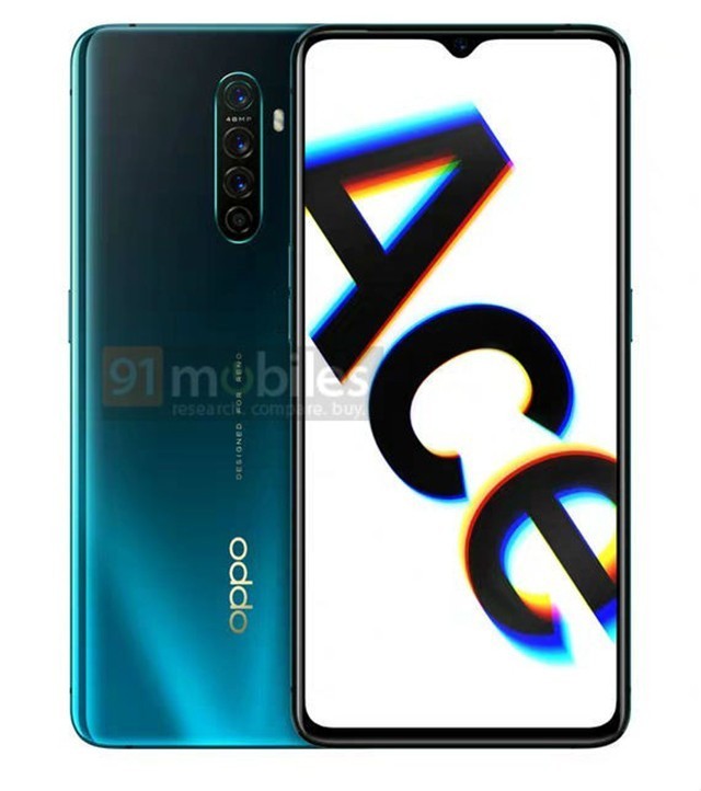 OPPO Reno Ace渲染图曝光 水滴屏+后置四摄（全文）_OPPO Reno Ace_产品资讯-中关村在线