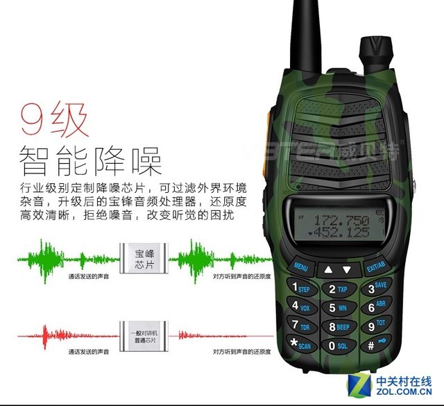 迷彩配色 宝锋V85plus对讲机券后低价_宝锋 BF-V85 单机标配+原厂耳机_游戏硬件对讲机-中关村在线