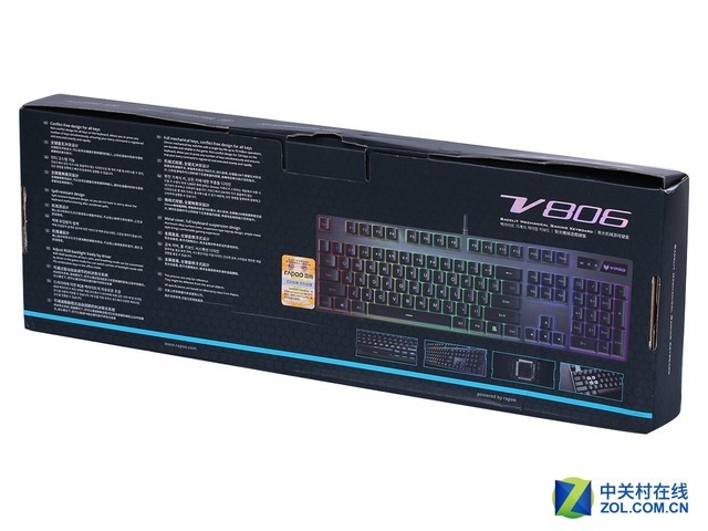 欧姆龙G轴加持 雷柏V806 RGB机械键盘评测_雷柏 V806幻彩RGB背光游戏机械键盘_键鼠评测-中关村在线