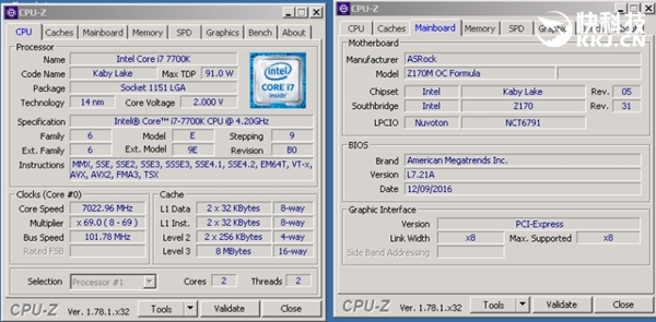 Intel i7-7700K暴超7GHz：跑分惊呆_DIY攒机硬件新闻-中关村在线