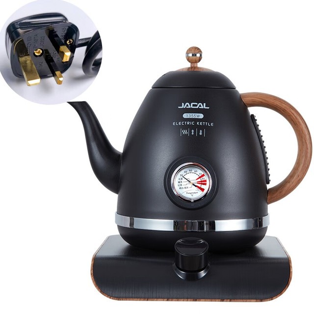 【手慢无】智能调控 温度随心——JACAL积高长嘴控温泡茶壶-jacal 积高 E1811 1.5L黑色 控温 1.5L_电水壶行情-中关村在线