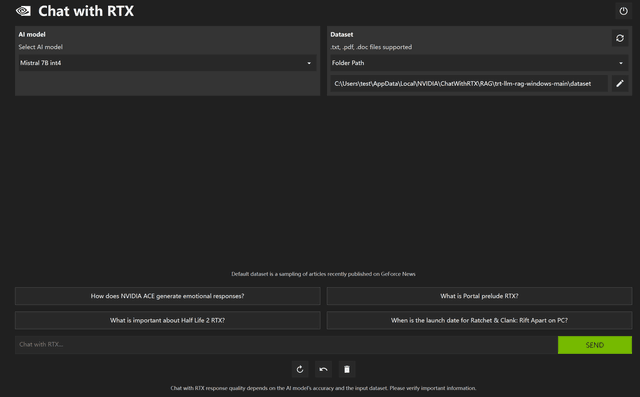 CHAT With RTX初体验，本地部署AI的好帮手_影驰 Geforce RTX 4070 金属大师 OC_游戏硬件显卡-中关村在线