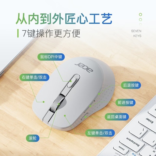 【手慢无】人体工程学设计！宏碁M155无线鼠标仅49.9元_游戏硬件键鼠外设-中关村在线