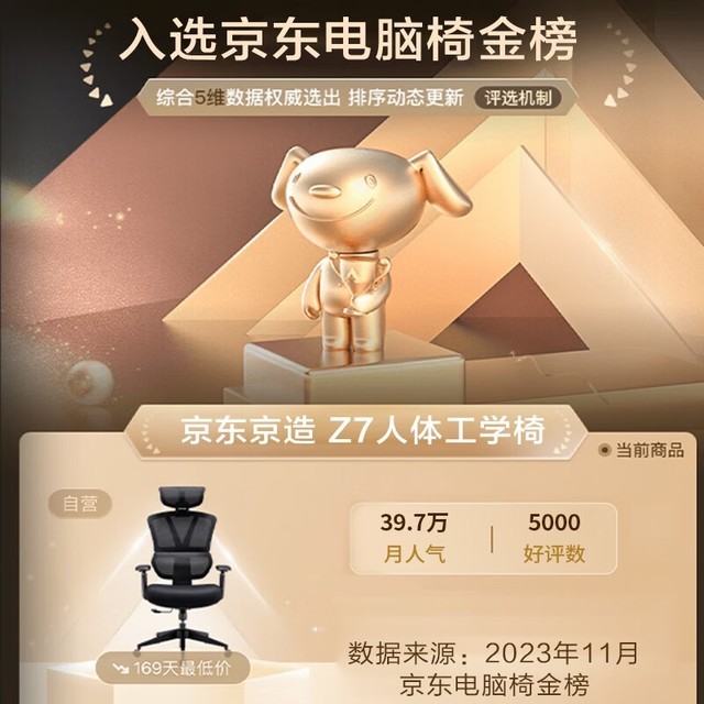 【手慢无】京东京造人体工学电脑椅Z7 Comfort限时优惠100元_征服 Z7_游戏硬件键鼠外设-中关村在线