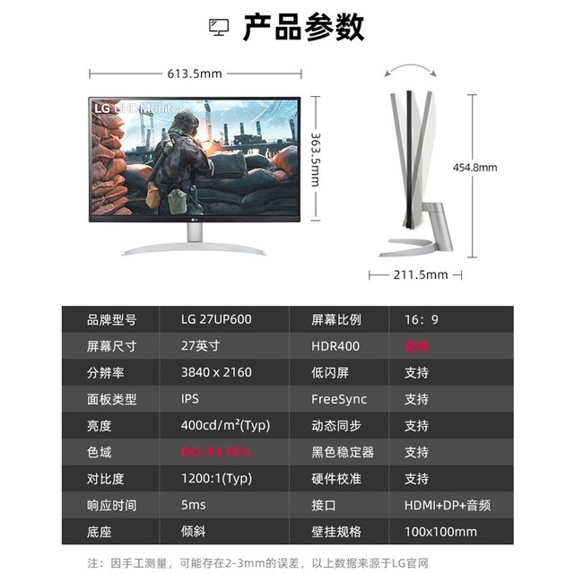 【手慢无】618优惠火爆开抢！LG 27寸4K显示器仅需1799元_游戏硬件显示器-中关村在线