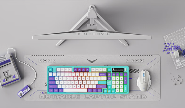 机械师GK80三模Gasket机械键盘，潮酷登场_机械师笔记本电脑_厂商动态-中关村在线